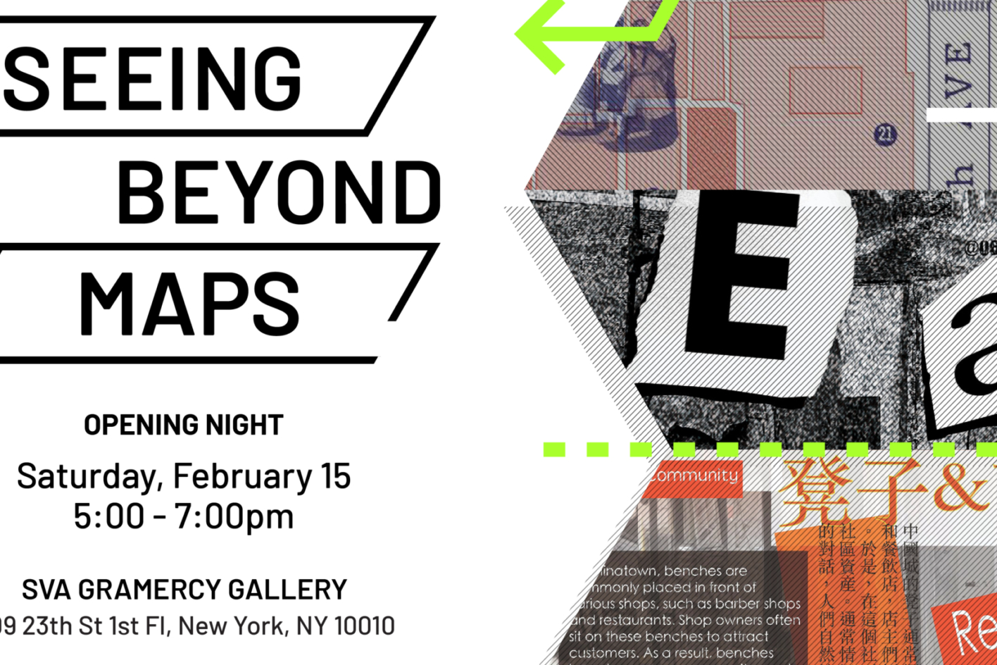 Seeing Beyond Maps exhibition, SVA Flatiron Gallery | DSI / Social ...